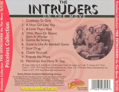 THE INTRUDERS - ON THE MOVE NEW CD 79892870824| eBay
