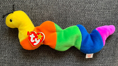MWMT "INCH" Worm TY The Original Beanie Baby RETIRED RARE Style 4044 ...