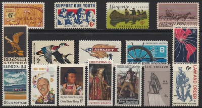 US Postage 1968 Year Set of Commemorative Postage Stamps | eBay