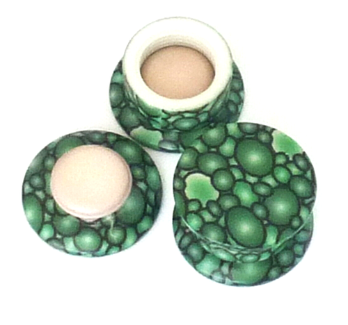 PAIR-Bubbles Green Acrylic Screw On Stash Ear Plugs 22mm/7/8" Gauge | eBay