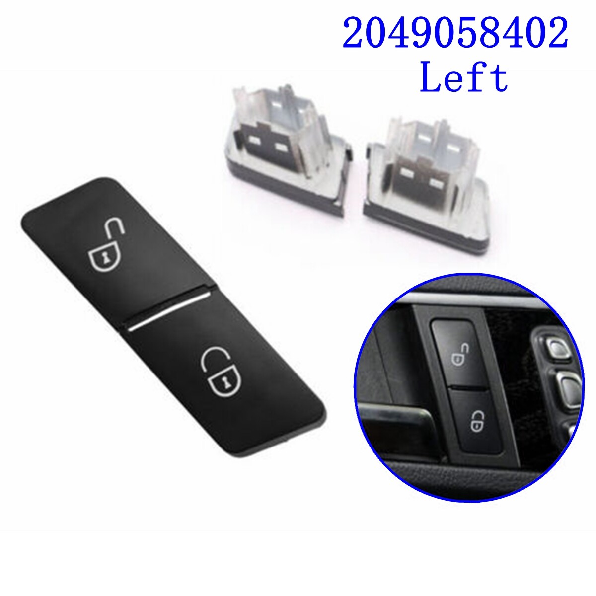 For Mercedes W212 W204 Left Door Lock Unlock Switch Button Replaces ...