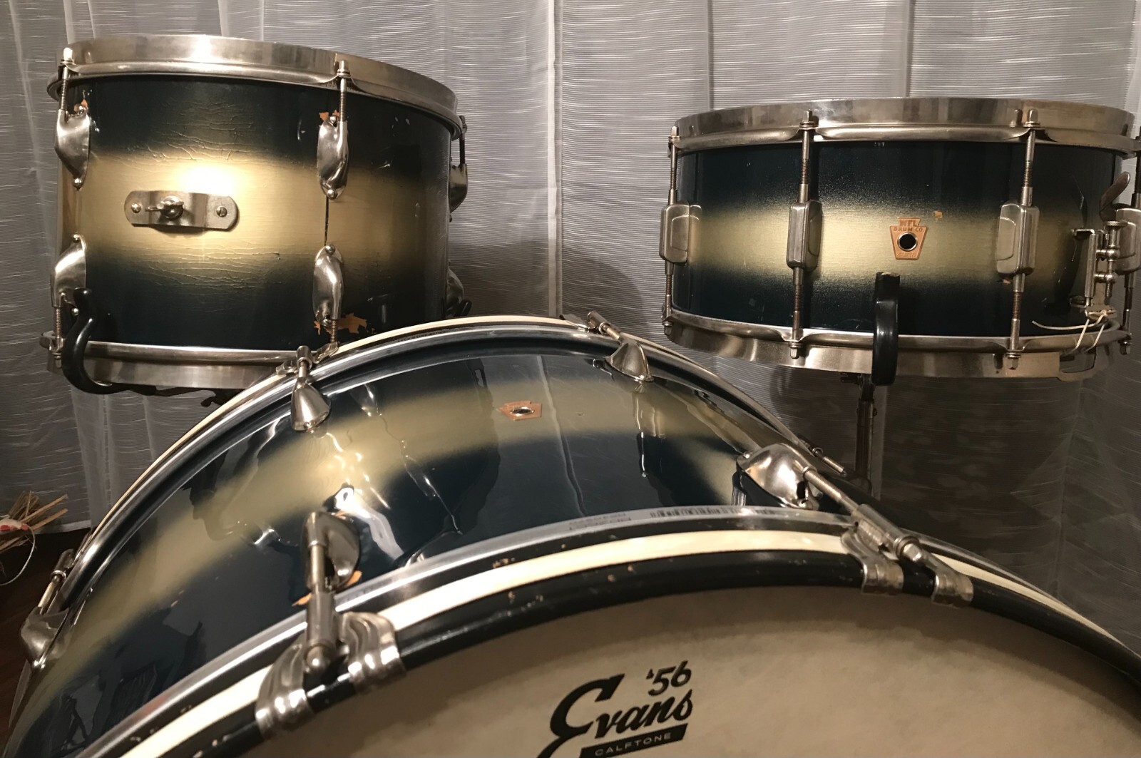 Collectors Dream WFL Ludwig Blue Duco Full Kit All Accessories From 39 ...