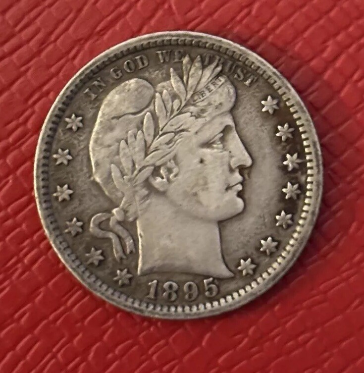 1895 Barber Quarter XF Extra Fine | eBay