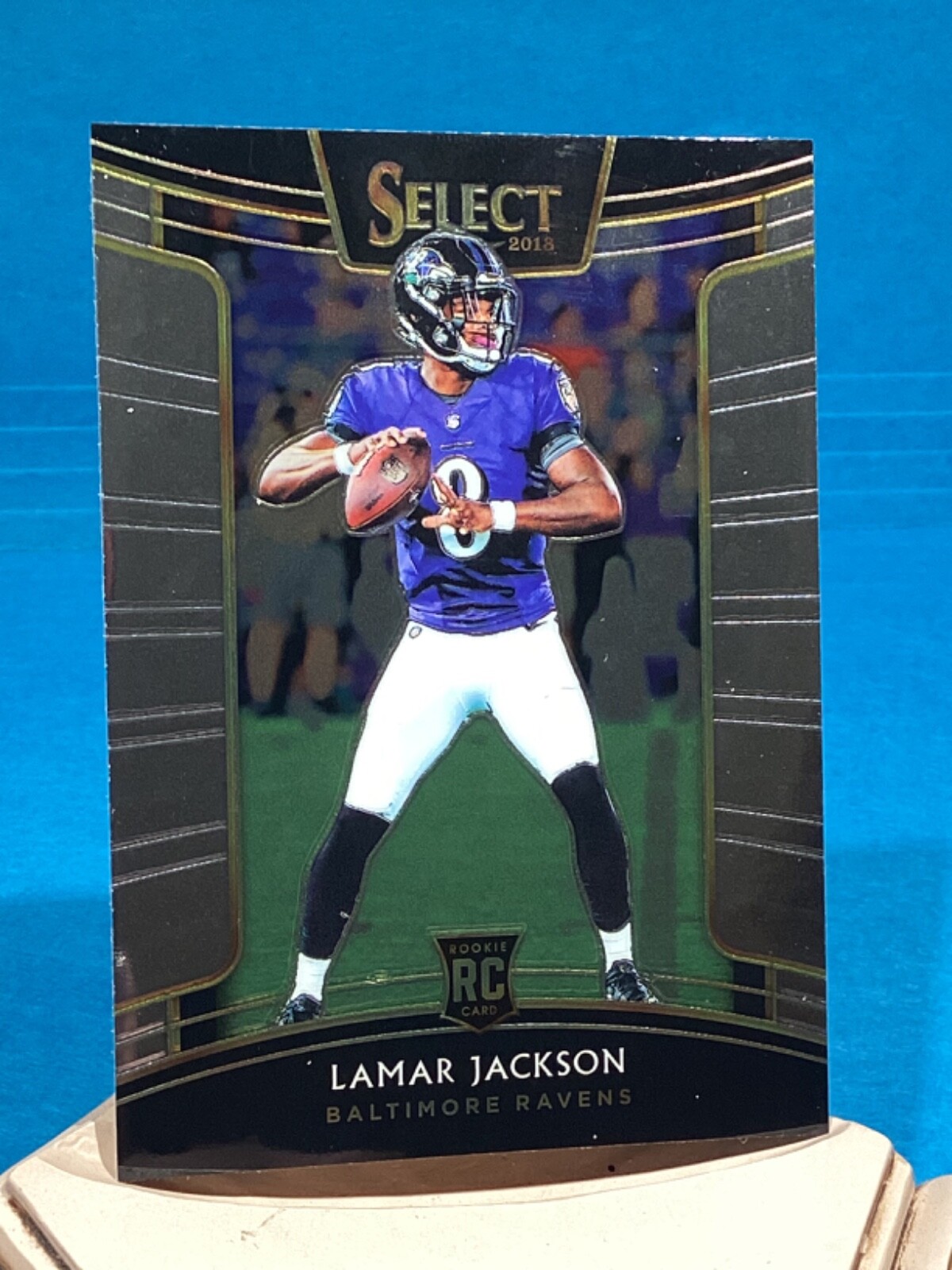 Lamar Jackson, Rookie Card, Panini Select Concourse, Card # 70, Ravens ...