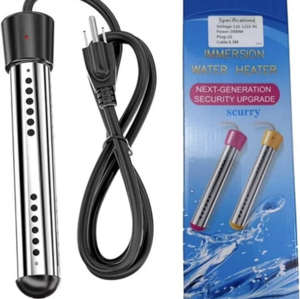 Immersion Water Heater,2000W Submersible Portable Electric Heaters 110 ...