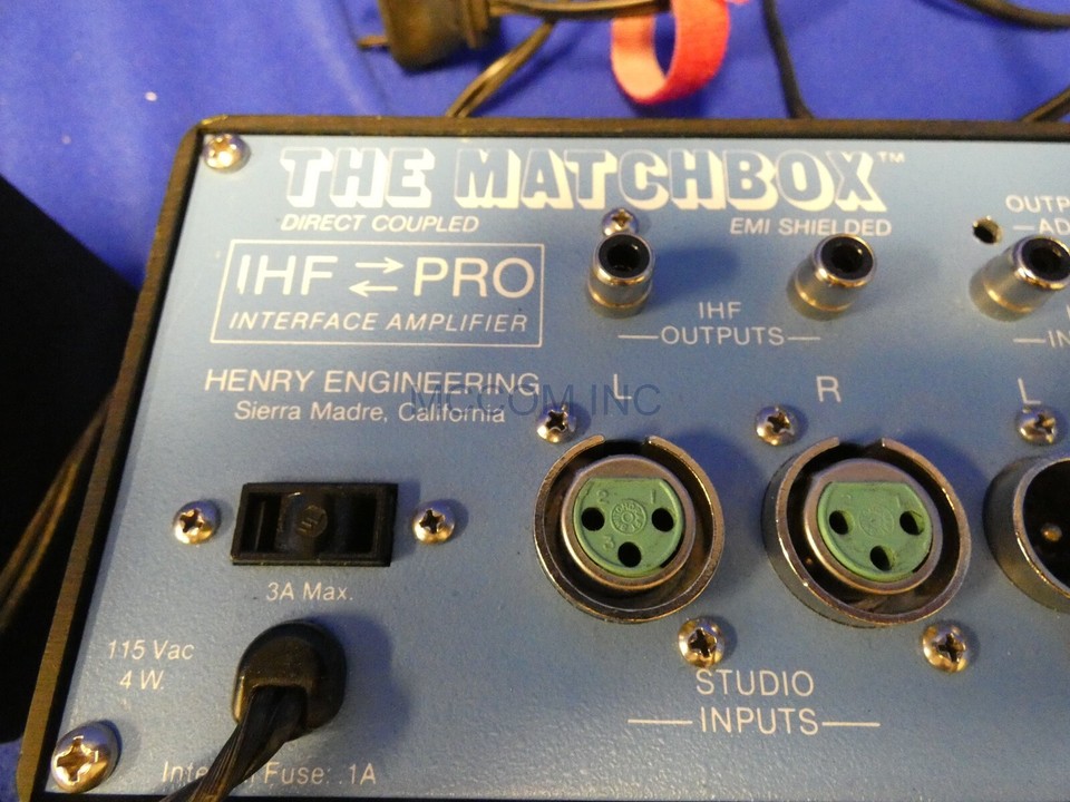 Henry Engineering The Matchbox IHF to Pro Interface Amplifier Qty 2 | eBay