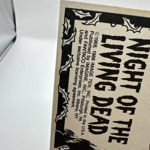 1988 Image Night of the Living Dead Karl Hardman Signed Auto Autograph ...