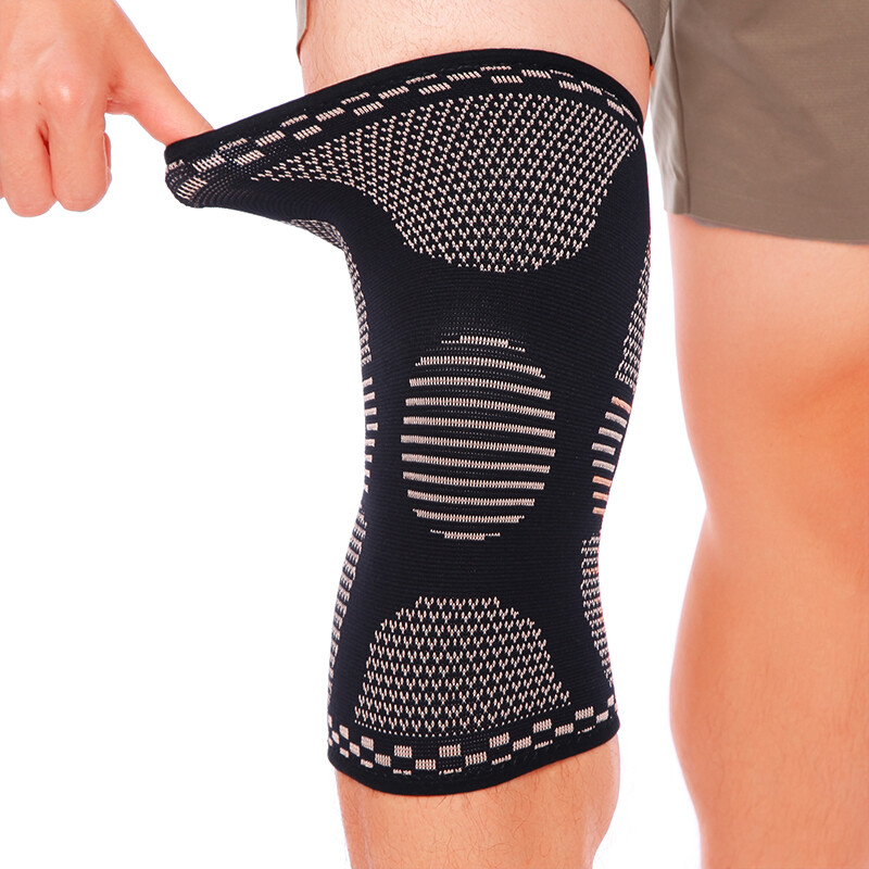 Copper Compression Thigh Hamstring Support Sleeve Brace Sport Upper Leg ...
