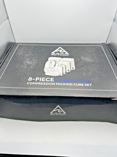 Well Traveled 8-Piece HybridMax Compression Packing Cube Set White | eBay