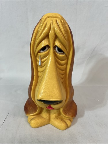 1971 Vintage Basset Hound Coin Bank Sad Crying Dog W/ Stopper | eBay
