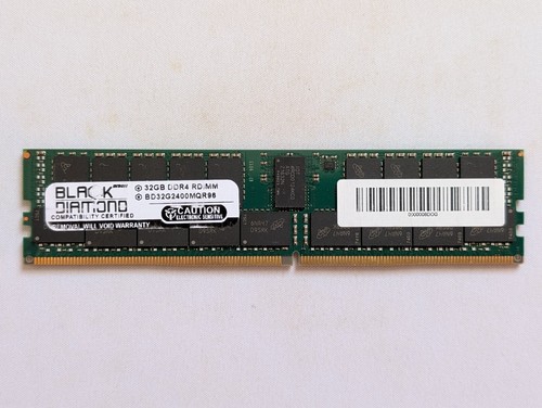 Black Diamond 32GB RAM DDR4 2400 PC4 ECC Registered 1pcs Memory Stick ...
