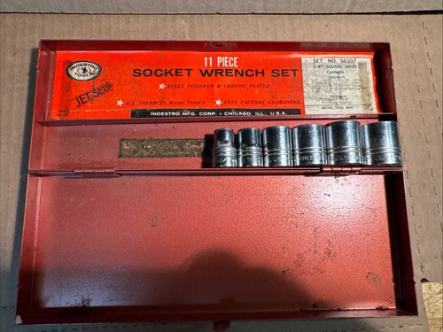 Indestro Tools Duro Chrome USA 17pc 3/8” Socket Ratchets Set S6307 Partial Set | eBay