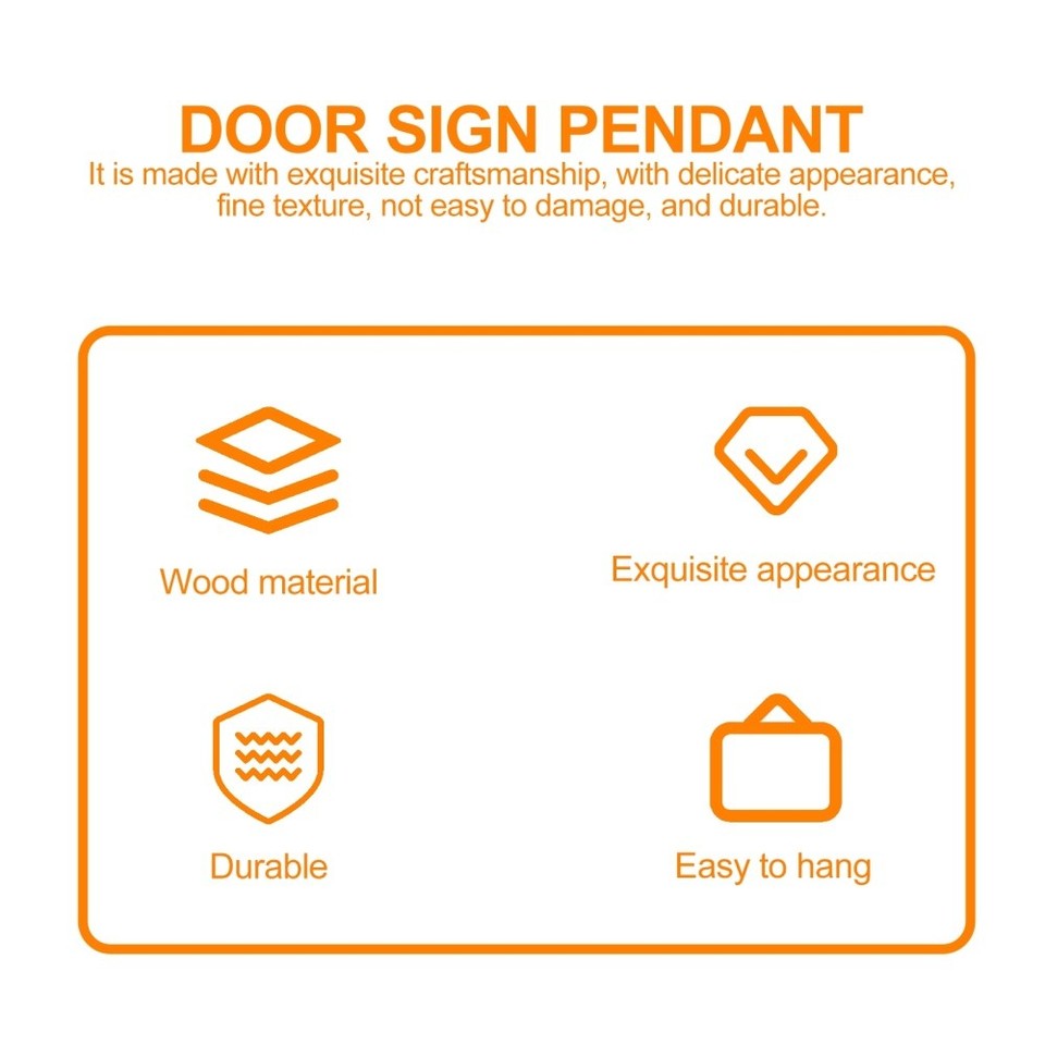 Shop Door Signs Plate Hanging Decoration Entrance Wall Doorplate | eBay ...