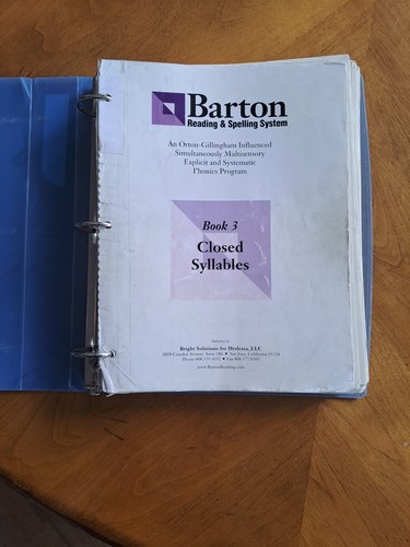 Barton Reading and Spelling System Level 3 For Students with Dyslexia ...