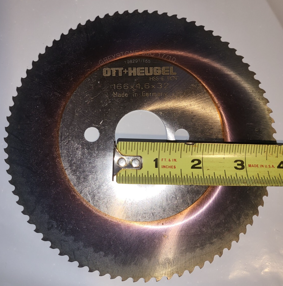 OTT+HEUGEL HSS Saw Blade - HSS-E TiCN - 80C 17/10 - 166x1.5x32 | eBay