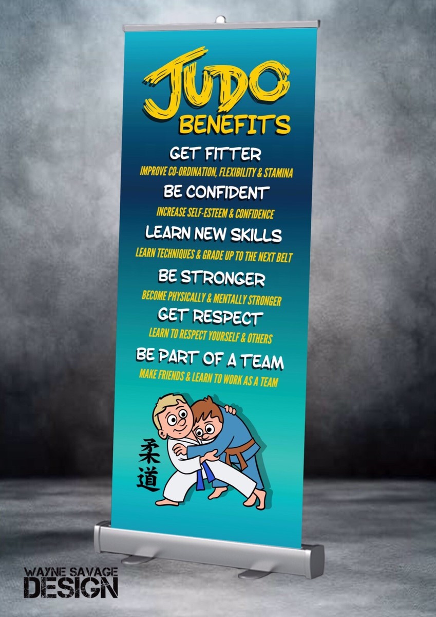 Judo Banners Martial Arts Banner Template With Asian Fighters Karate