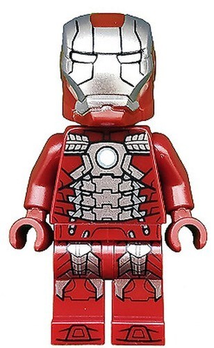 LEGO Super Heroes Iron Man Type 5 Armour Minifigure (Tony Stark Head ...