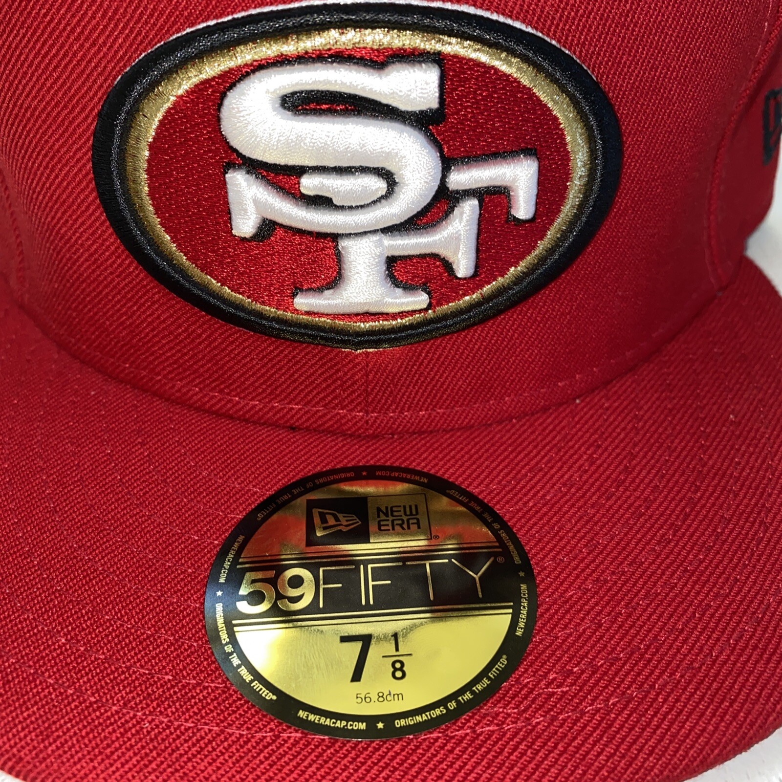 San Francisco 49ers SF NFL Authentic New Era 59FIFTY Fitted Cap - Hat ...