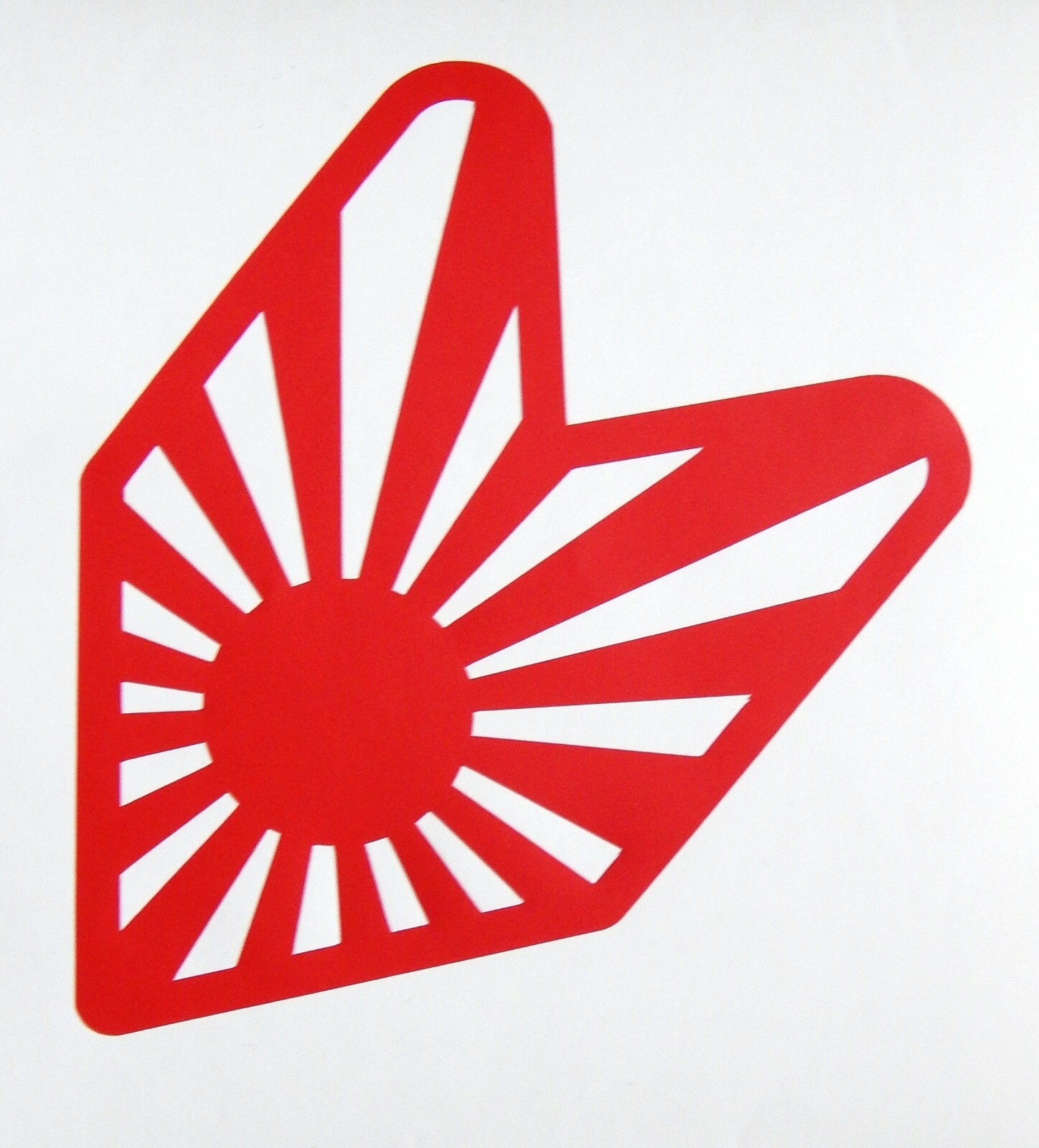 Wakaba Leaf Rising Sun Car Body Window Bumper Vinyl Decal Sticker | eBay