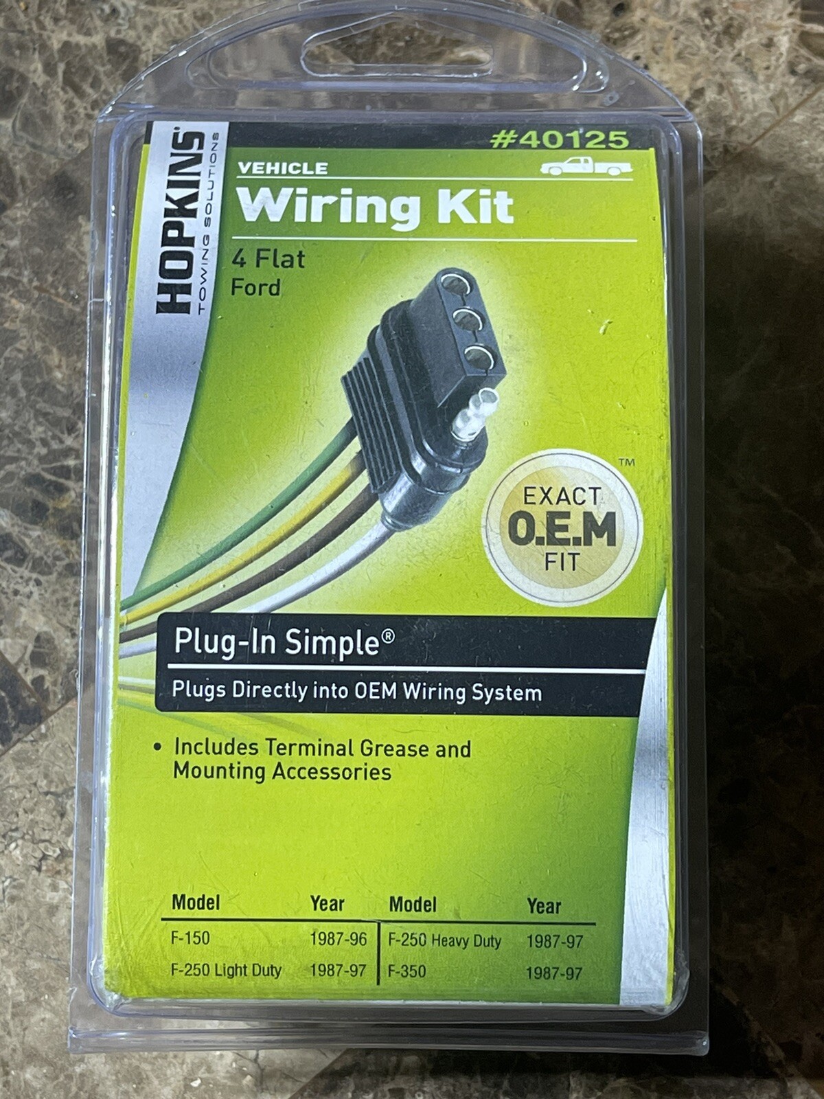 Hopkins Towing Solution 40125 Plug-In Simple Vehicle To Trailer Wiring ...