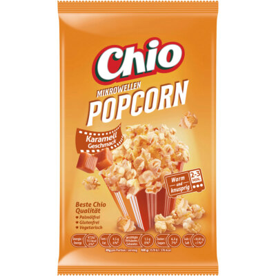 Chio Micro-Ondes Popcorn Caramel sans Gluten Vegan Végétarien | eBay