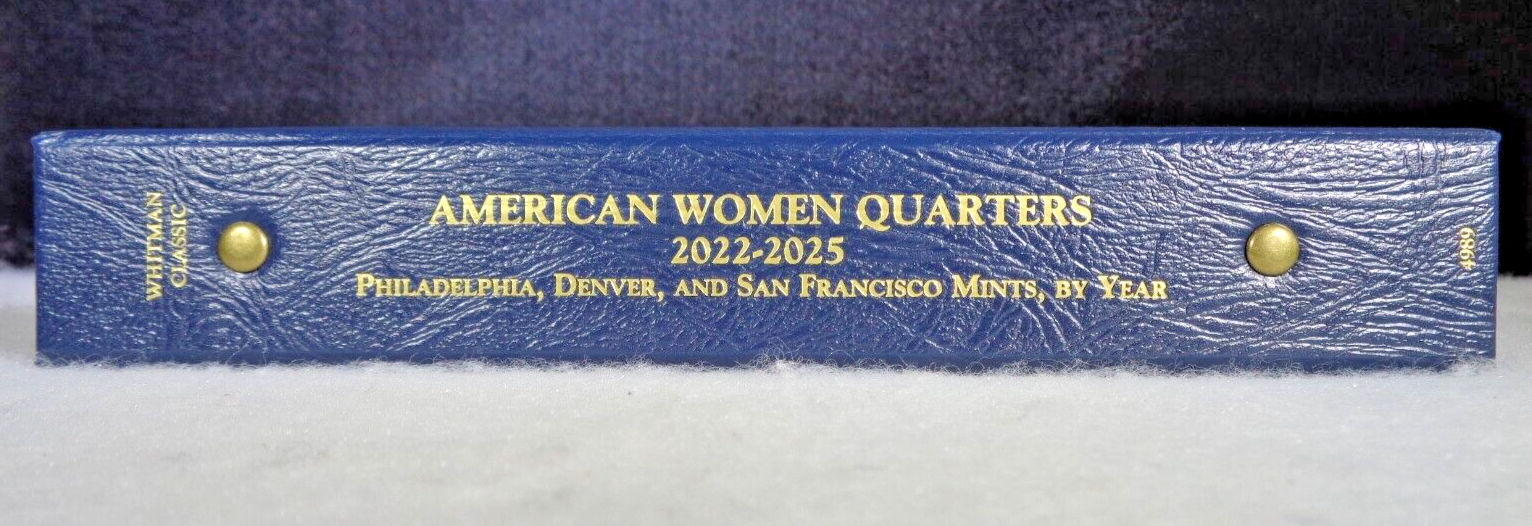 Whitman Classic American Women Quarters 2022-25 P,D&S, Coin Album #4989 ...