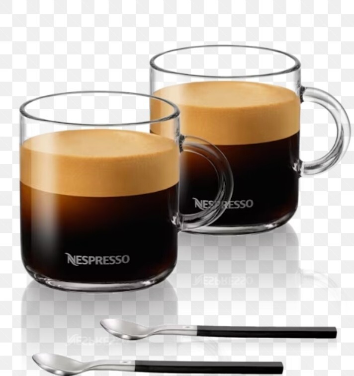Nespresso Vertuo Duo Mug Set 2 Glass Cups And 2 Spoons Konstantin Grcic