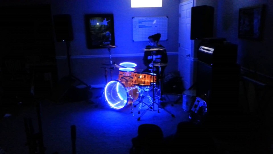 LED Percussion Drum Kits - UNIVERSAL fit -- (300 lights total) -- axis ...