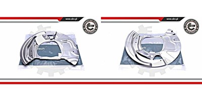 SKV Front Brake Disc Splash Panels Pair For BMW X5 F15 E70 X6 E71 E72 ...