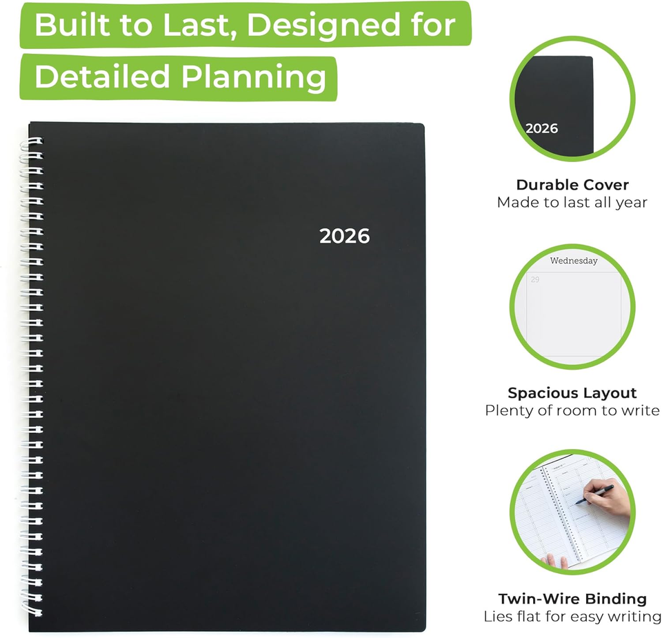 2026 Appointment Weekly Planner - Annual Weekly & Monthly Planner, Jan ...