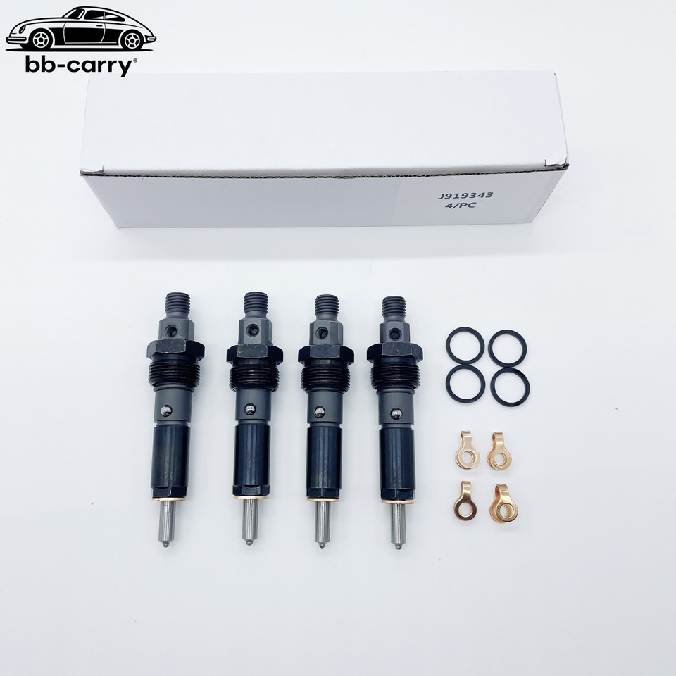 4 PCS Fuel Injector J919343 Fits For CASE 580SK 580L 580SL 590SL 650G ...