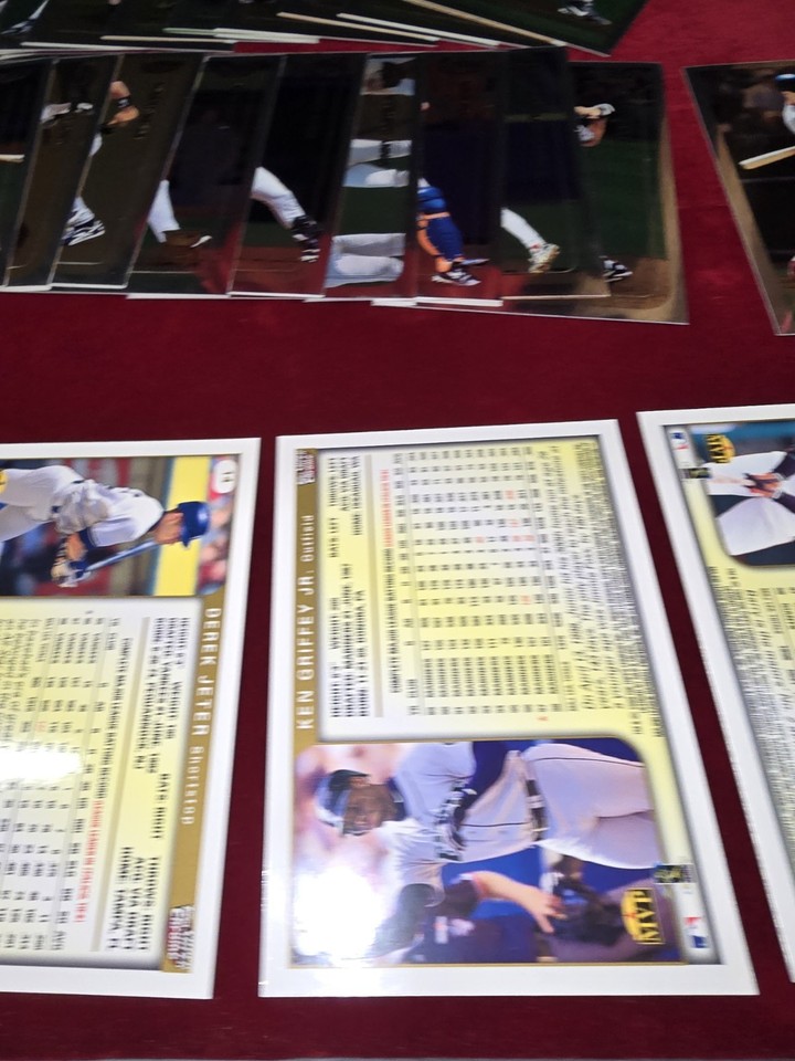1999 Topps Super Chrome 36 Cards Jeter, Griffey Jr., Frank Thomas ...