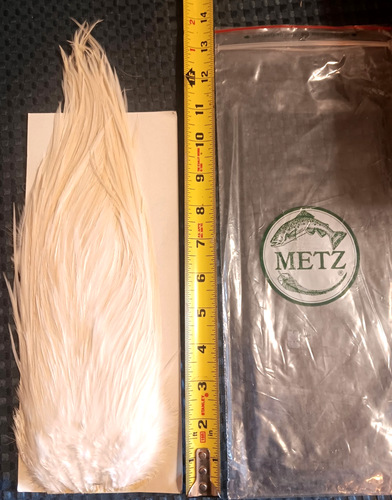 Metz-Grade #1-Cream Saddle Hackle-fly tying-various sizes-beautiful ...