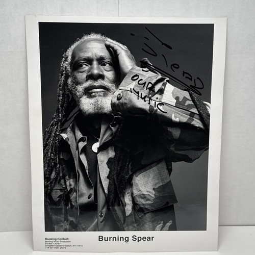 Burning Spear Autographed Picture Reggae 10”x 8” | eBay