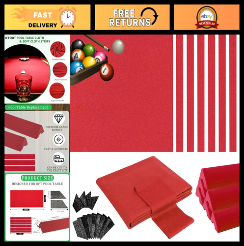Pool Table Felt And Bumper Kit