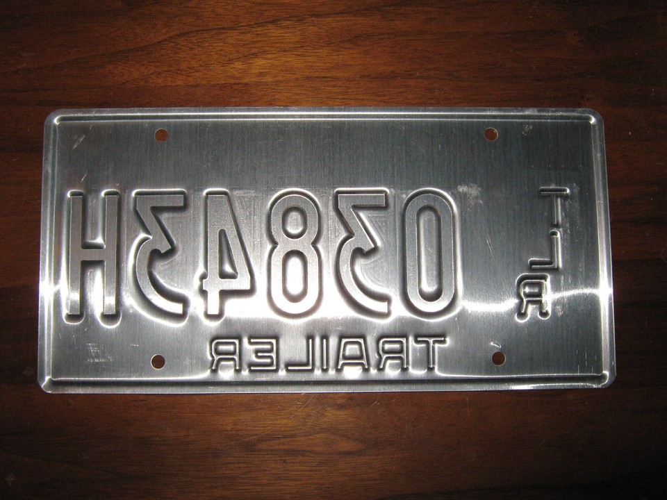 MISSISSIPPI TRAILER LICENSE PLATE 03843H | eBay