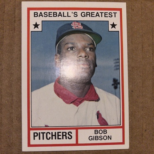 1982 TCMA Baseball's Greatest Pitchers #15 BOB GIBSON St. Louis ...