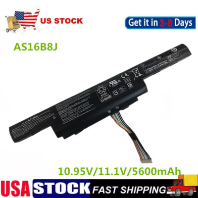 5600mAh AS16B5J AS16B8J Replacement Battery For Acer Acpire E15 E5-575G ...