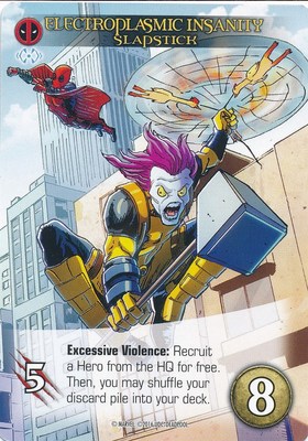 SLAPSTICK Upper Deck Marvel Legendary DEADPOOL SP ELECTROPLASMIC ...