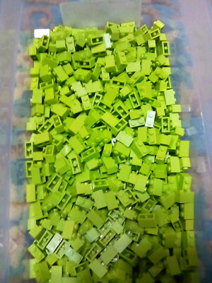 Lego Lime Brick 1X2 50 Pieces Bulk Lot NEW | eBay