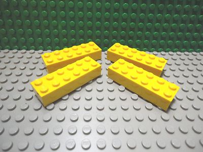 Lego 4 Yellow 2x6 brick block NEW | eBay