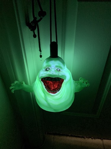 Ghostbusters Floating Slimer Green Ghost Halloween Decoration Lights Up ...