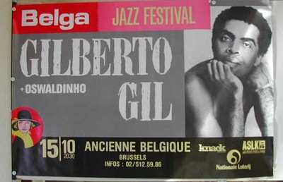 Gilberto Gil - Concert Belgique - 80x120cm - Poster | eBay