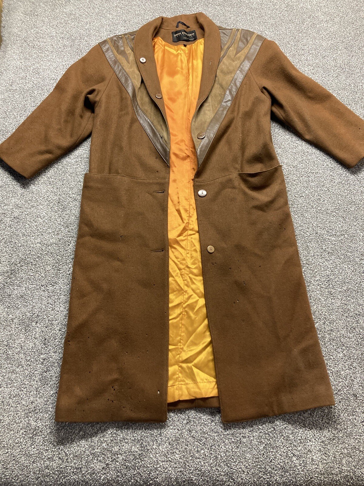 VINTAGE David Benjamin Trench Coat Jacket Womens 6 Br… - Gem