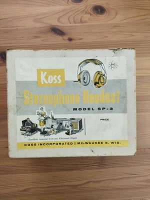 Vintage Koss SP-3 Stereophone Headset RARE World's First - Untested | eBay
