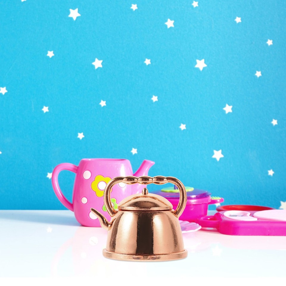 Mini Tea Kettle Mini Metal Teapot Home Office Tea Kettle Ornament ...