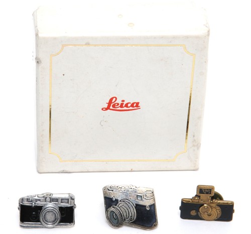 Set of 3 x Leica Pin Sticker - Ur-Leica, Leica M6 and one Tablo Paris ...