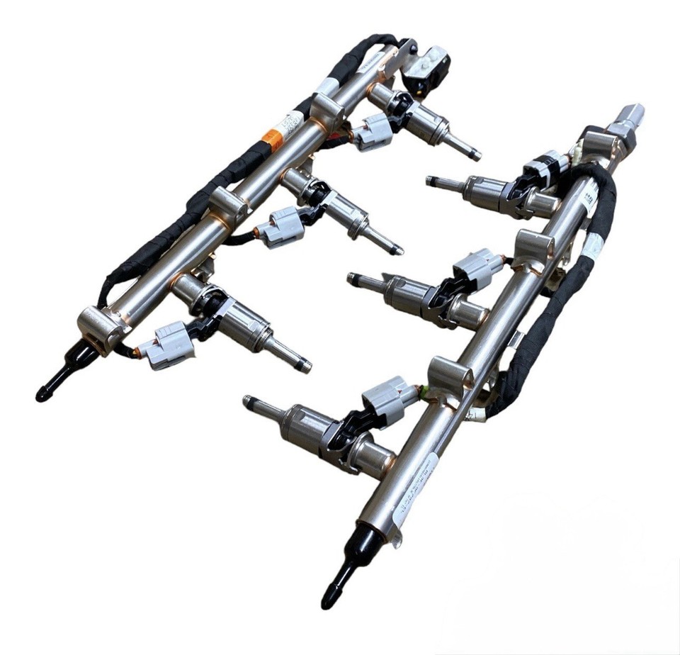 Ford Lincoln 3.5L Turbo EcoBoost Fuel Injector Rail Assembly & Injector ...