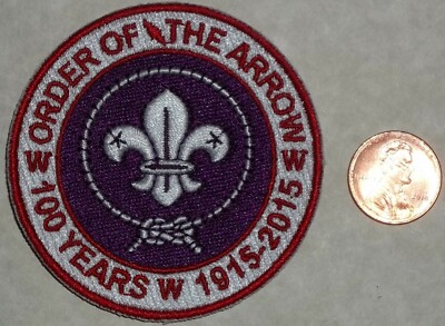 OA ORDER OF THE ARROW BSA 100TH ANNV CENTENNIAL POCKET PATCH 3" MINT ...