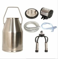 Portable Cow Milker Stainless Steel Milking Bucket Tank Barrel for sale ...